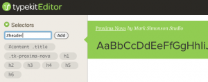 The Typekit Blog | Using Typekit fonts in your own CSS