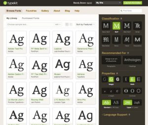 The Typekit Blog | New from Typekit: Faster font browsing