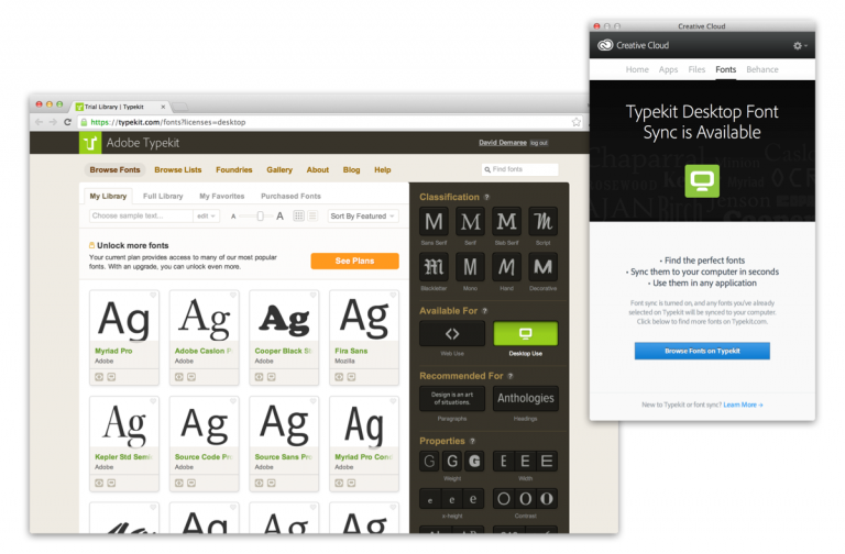 The Typekit Blog | Typekit desktop fonts now available with free plans