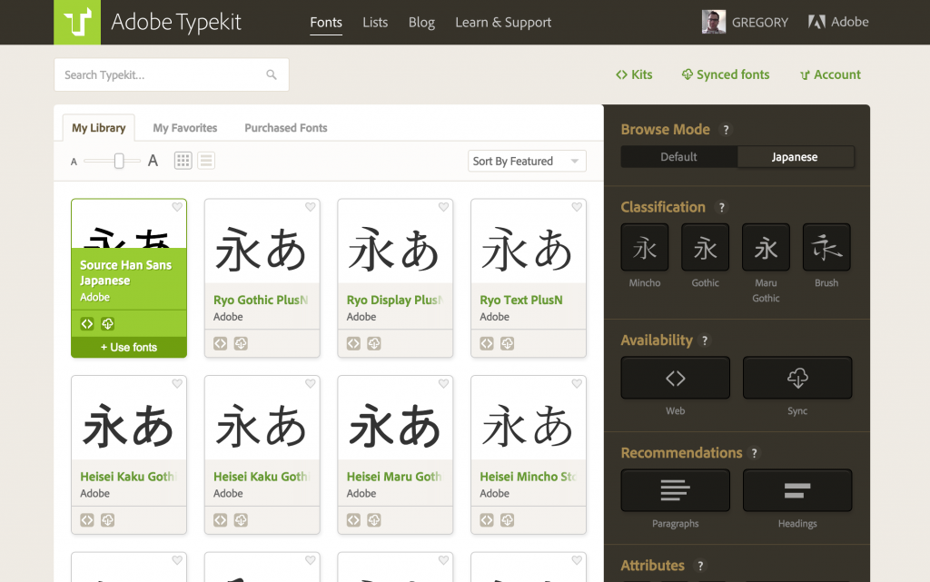 The Typekit Blog | Announcing East Asian web font support and new font ...