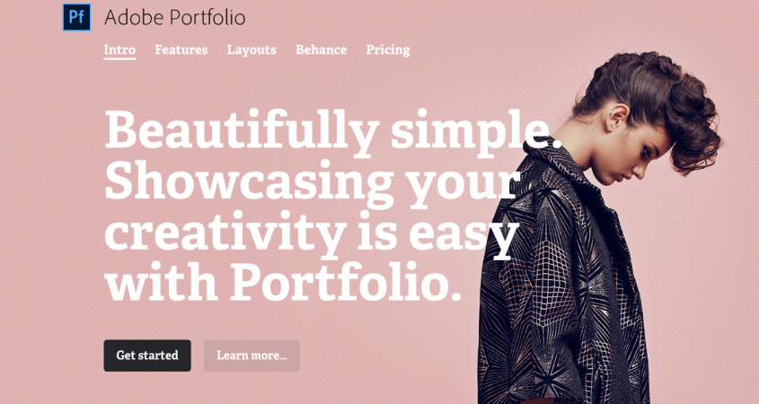 The Typekit Blog | Fonts in Portfolio: Great type, sleek templates
