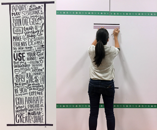 The Typekit Blog | Recap: Live Lettering at Adobe MAX