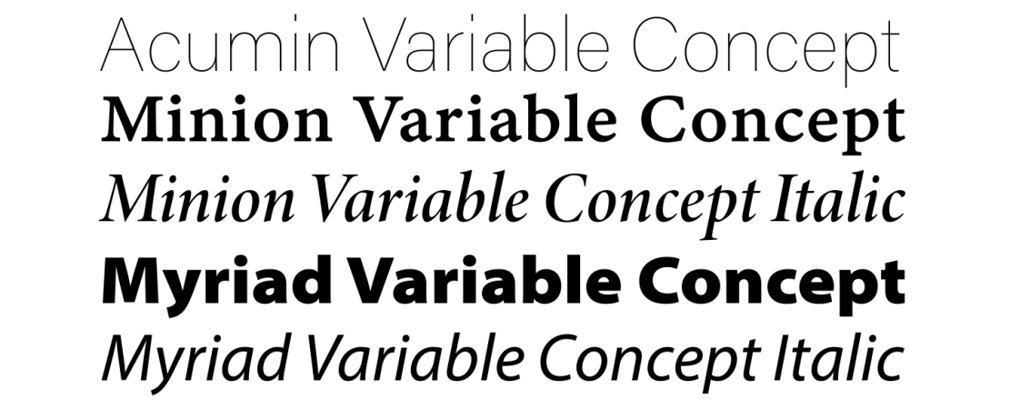 The Typekit Blog | New variable fonts from Adobe Originals