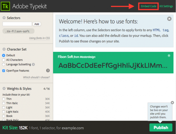 The Typekit Blog Advanced Web Font Loading With Typekit S Css Embed Code
